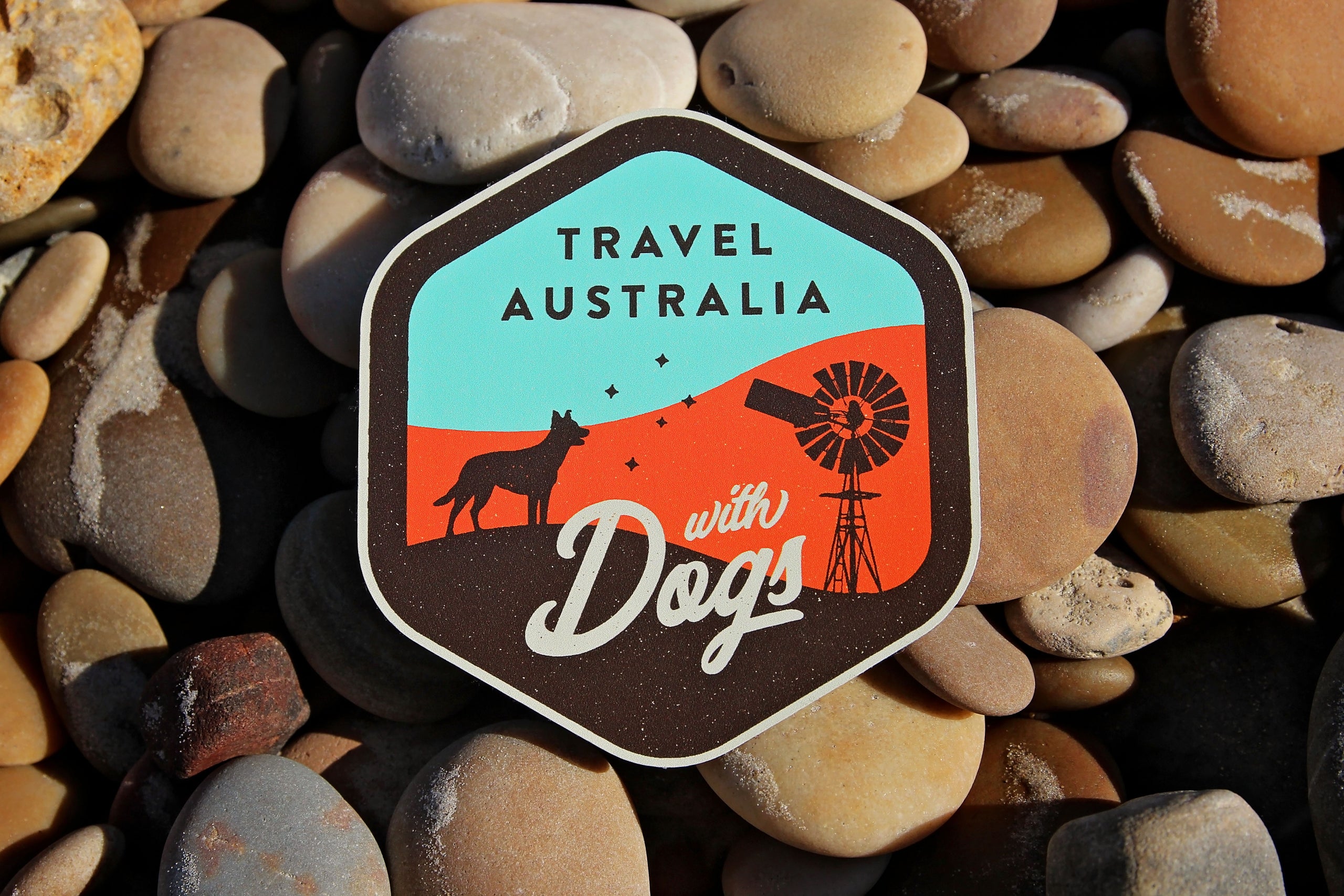 Large Logo Sticker | Travel Australia With Dogs